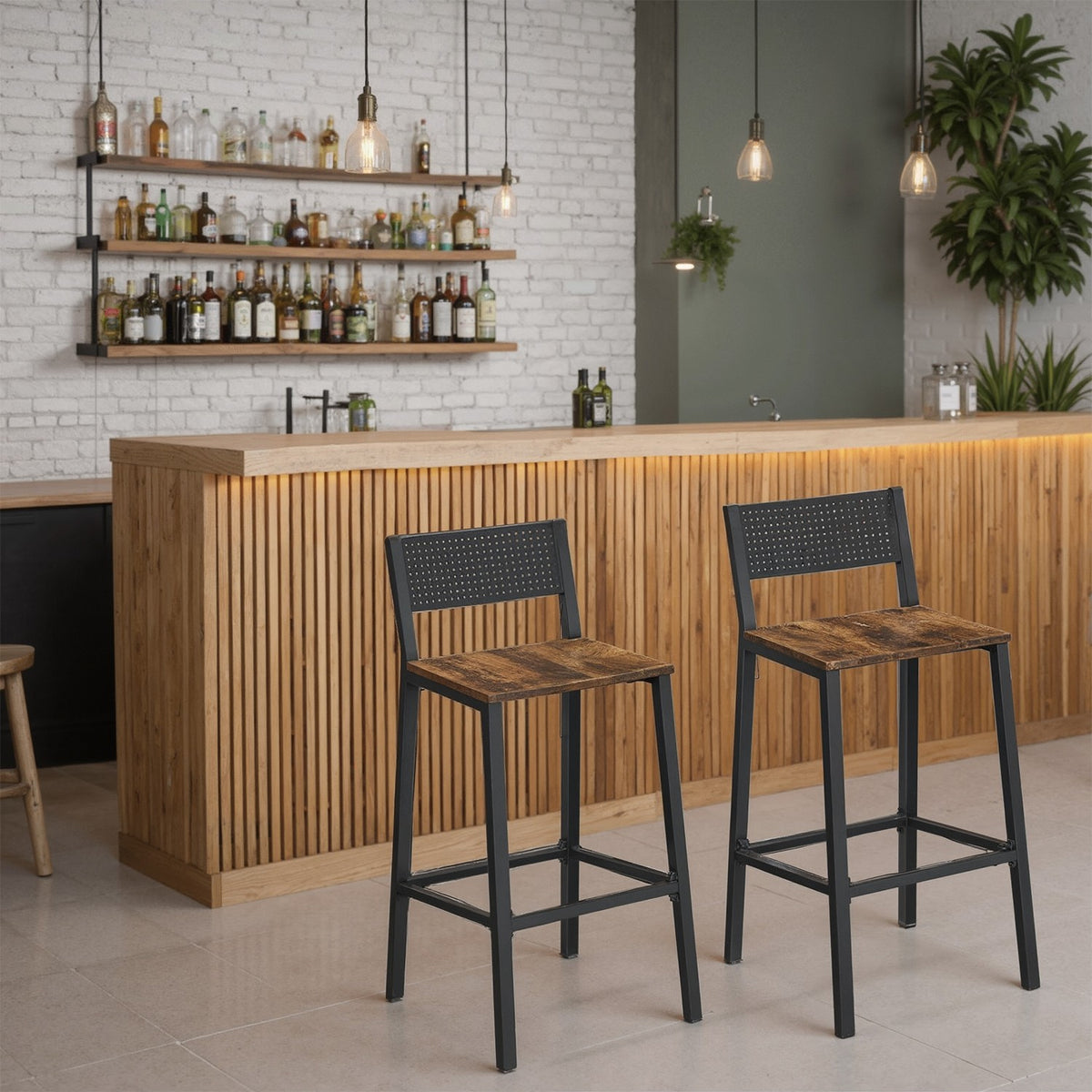 Vasagle Industrie Design Barhocker 2er Set Songmics Home