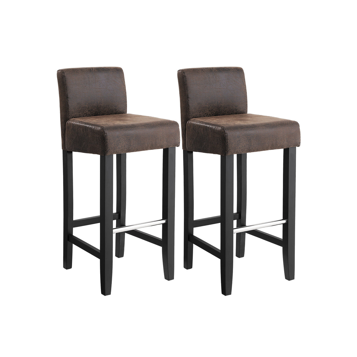SONGMICS Barhocker 2er Set mit Rückenlehne | SONGMICS HOME